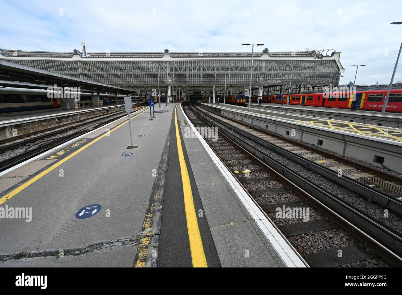 Trains at Waterloo station on 3 Sept 2021 Stock Photo - Alamy