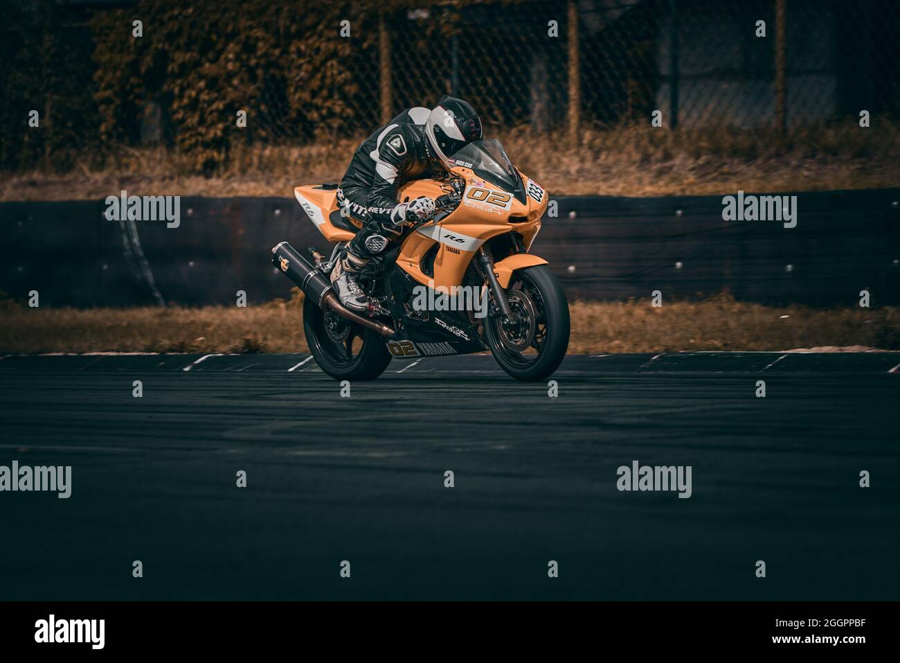 10-05-2021 Lithuania, Kaunas MotoGP rider, Motorcyclist rides at fast sport bike Stock Photo - Alamy
