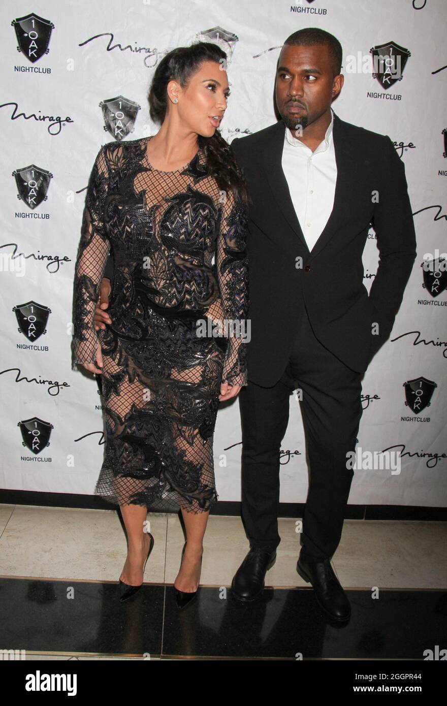 Las Vegas, NV, USA. Kim Kardashian and Kanye West at the Kim Kardashian ...