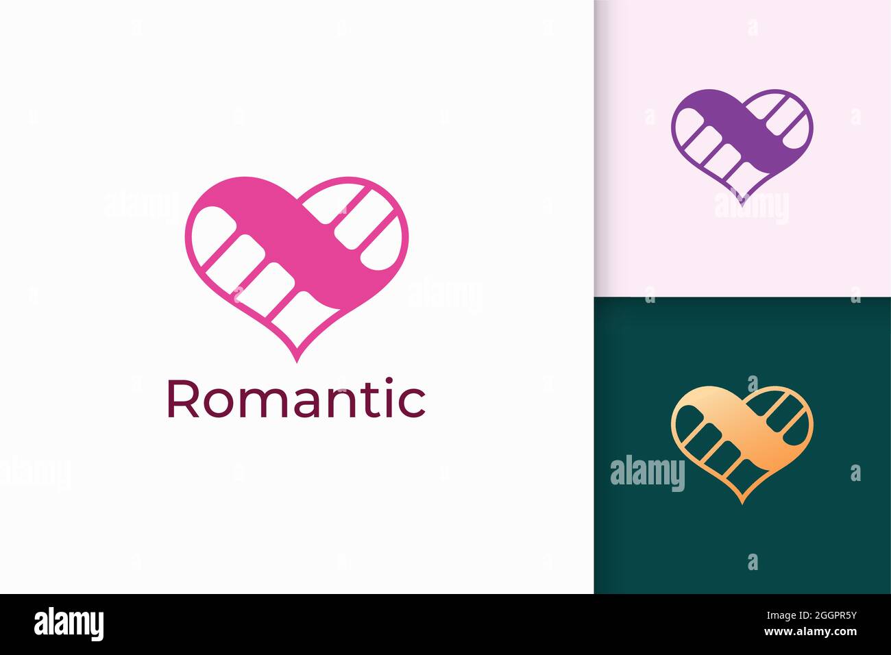 Simple love logo represent romance or relation Stock Vector Image & Art ...