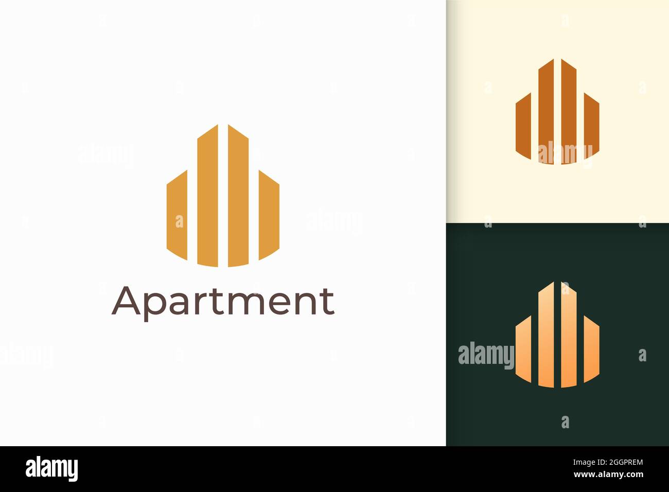 Simple and clean property or apartment logo for real estate business ...