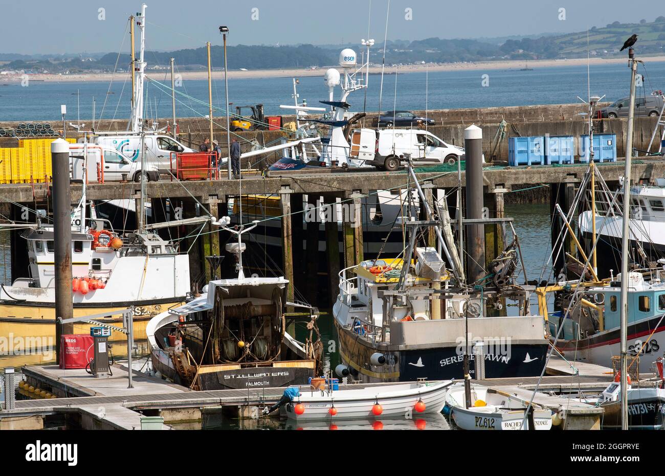 Newlyn fishing port, Penzance Cornwall, England, UK. 2021, Fishing ...