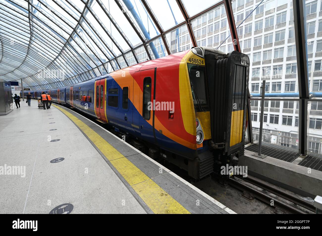 Trains at Waterloo station on 3 Sept 2021 Stock Photo - Alamy