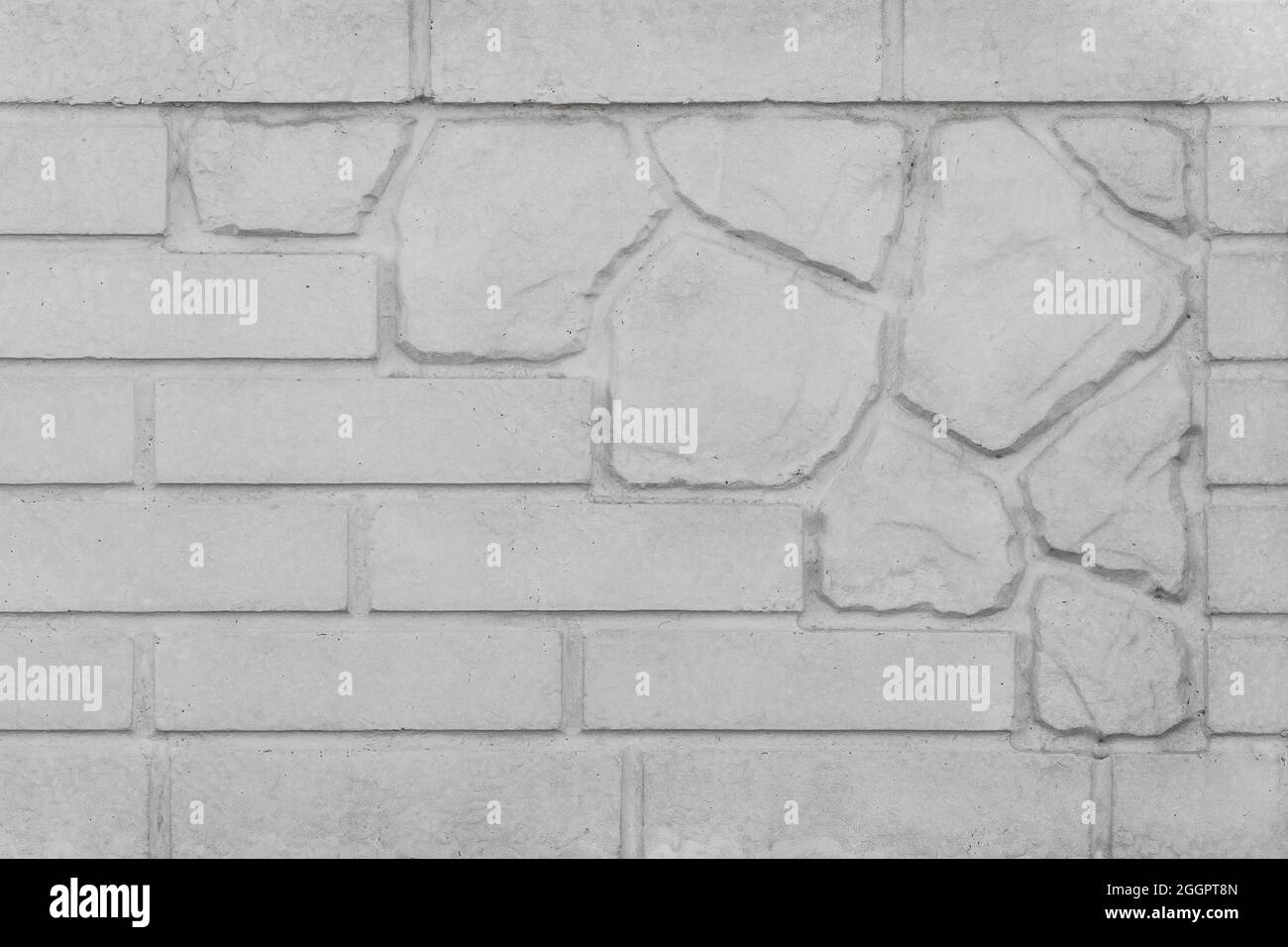 Light grey brick and stone pattern surface exterior wall texture ...