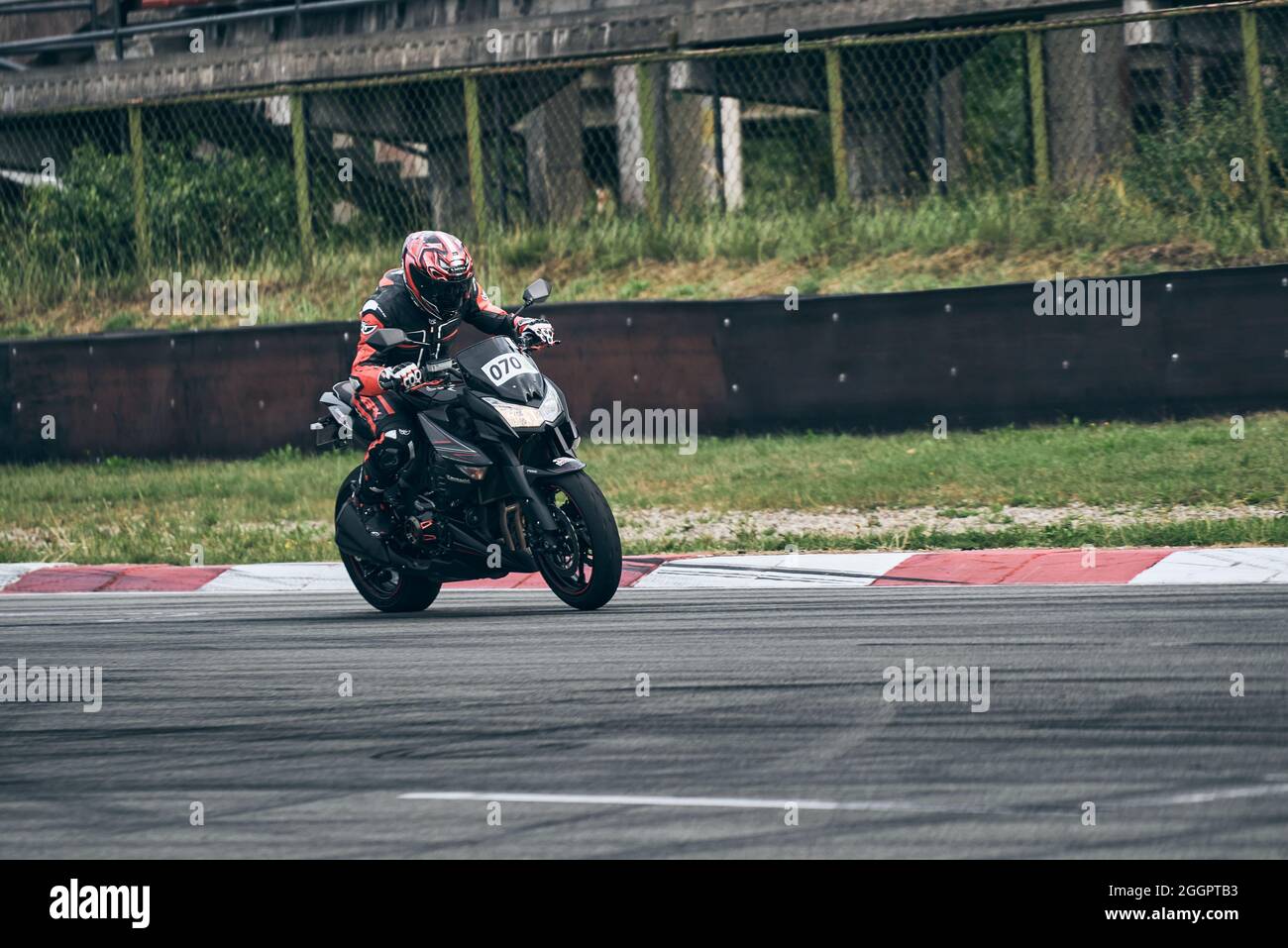 10-05-2021 Lithuania, Kaunas MotoGP rider, Motorcyclist rides at fast sport bike Stock Photo - Alamy