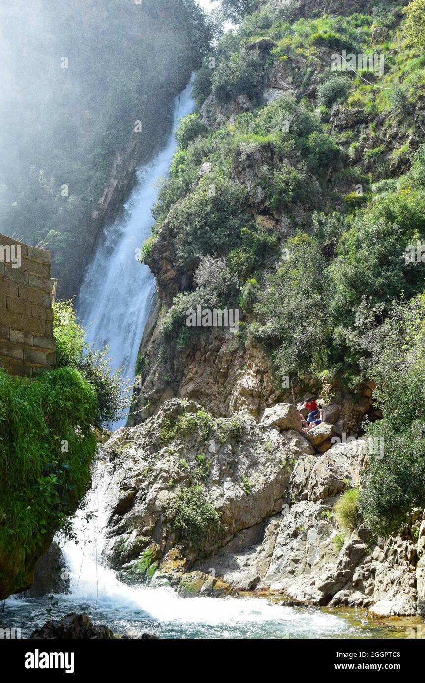View of a waterfall of Kefrida, Bejaia, Algeria Stock Photo - Alamy
