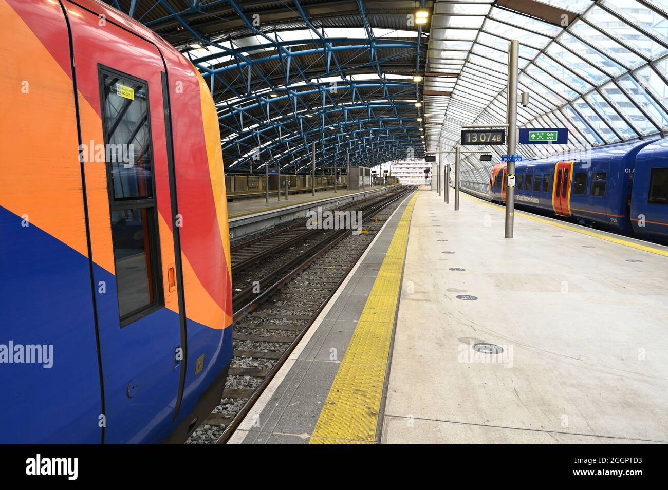 Trains at Waterloo station on 3 Sept 2021 Stock Photo - Alamy