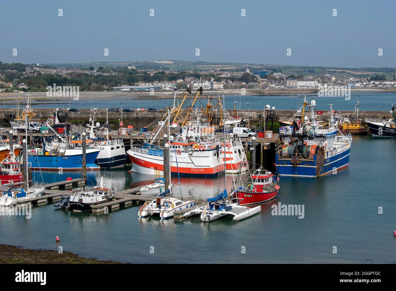 Newlyn fishing port, Penzance Cornwall, England, UK. 2021, Fishing ...