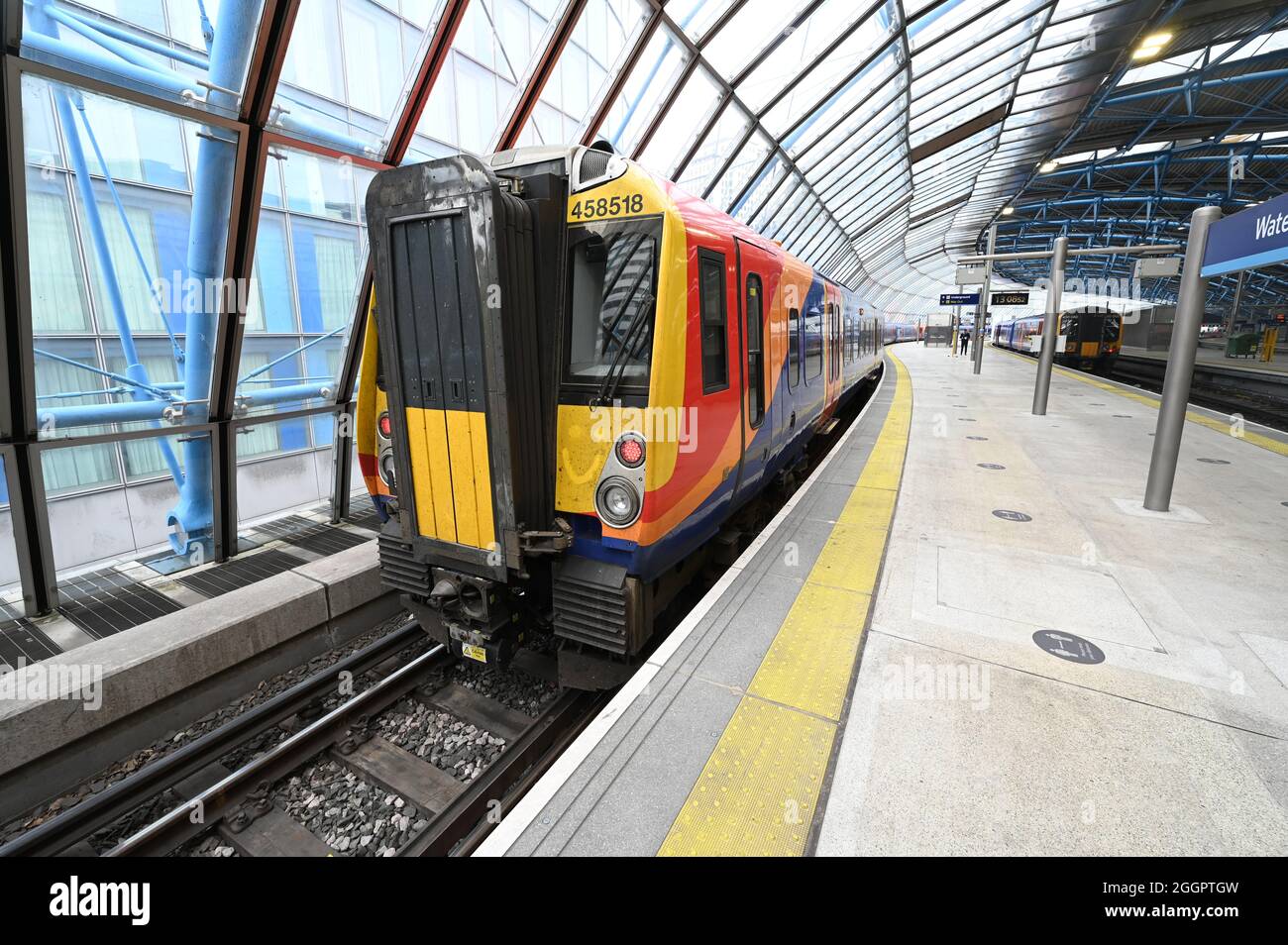 Trains at Waterloo station on 3 Sept 2021 Stock Photo - Alamy