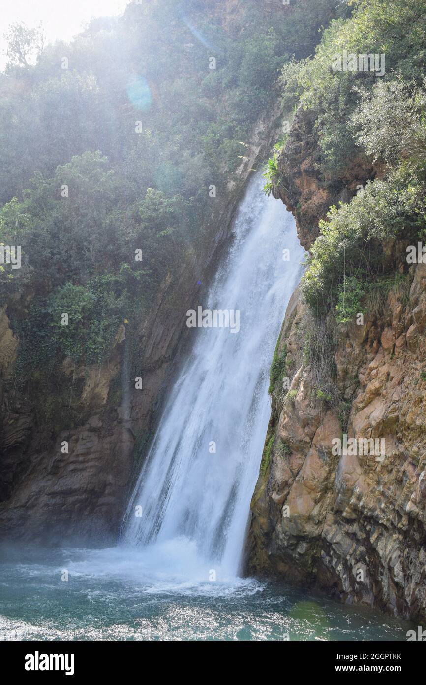 View of the waterfall of Kefrida in Bejaia, Algeria Stock Photo - Alamy