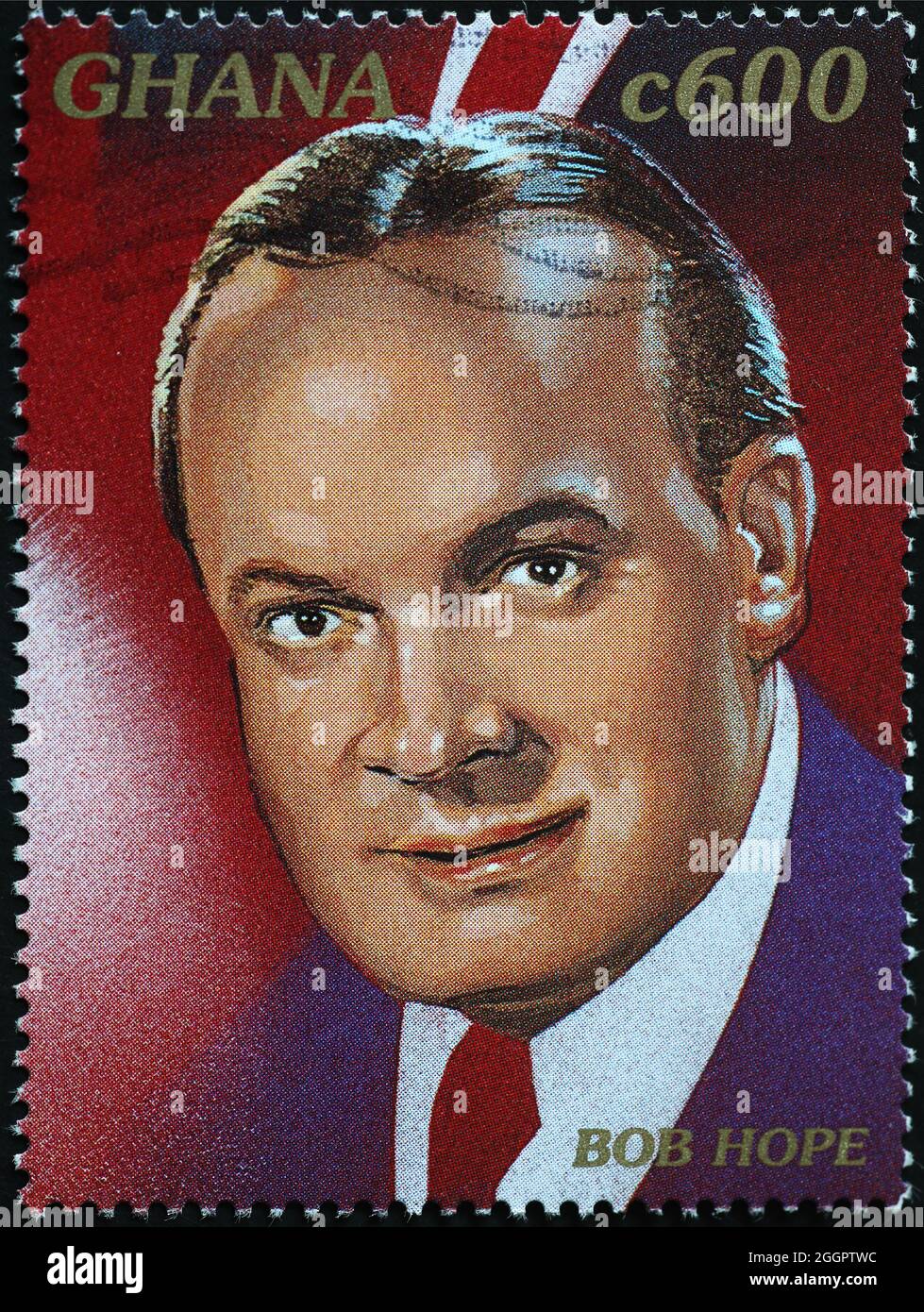 Bob Hope portrait on postage stamp Stock Photo - Alamy