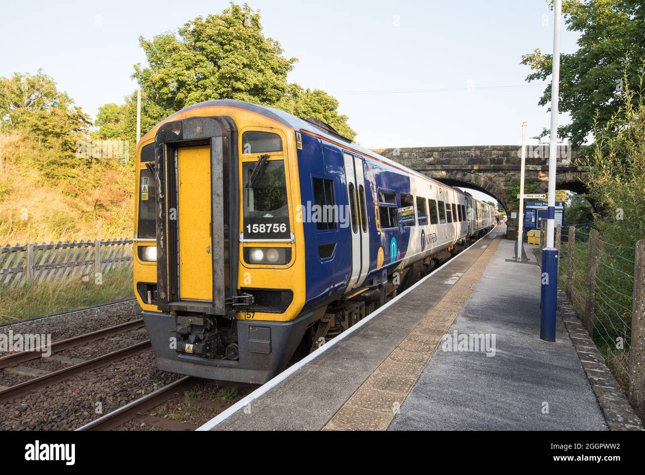 Northern Rail Class 158, 158756 passing through Long Preston on 2nd ...