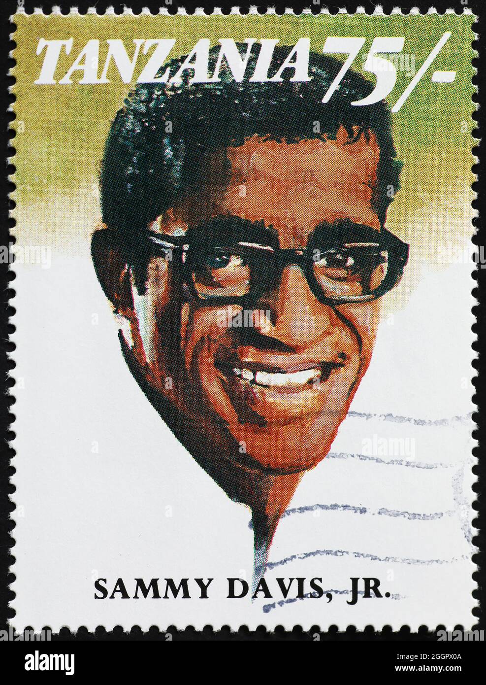 Sammy Davis Jr. portrait on postage stamp Stock Photo - Alamy