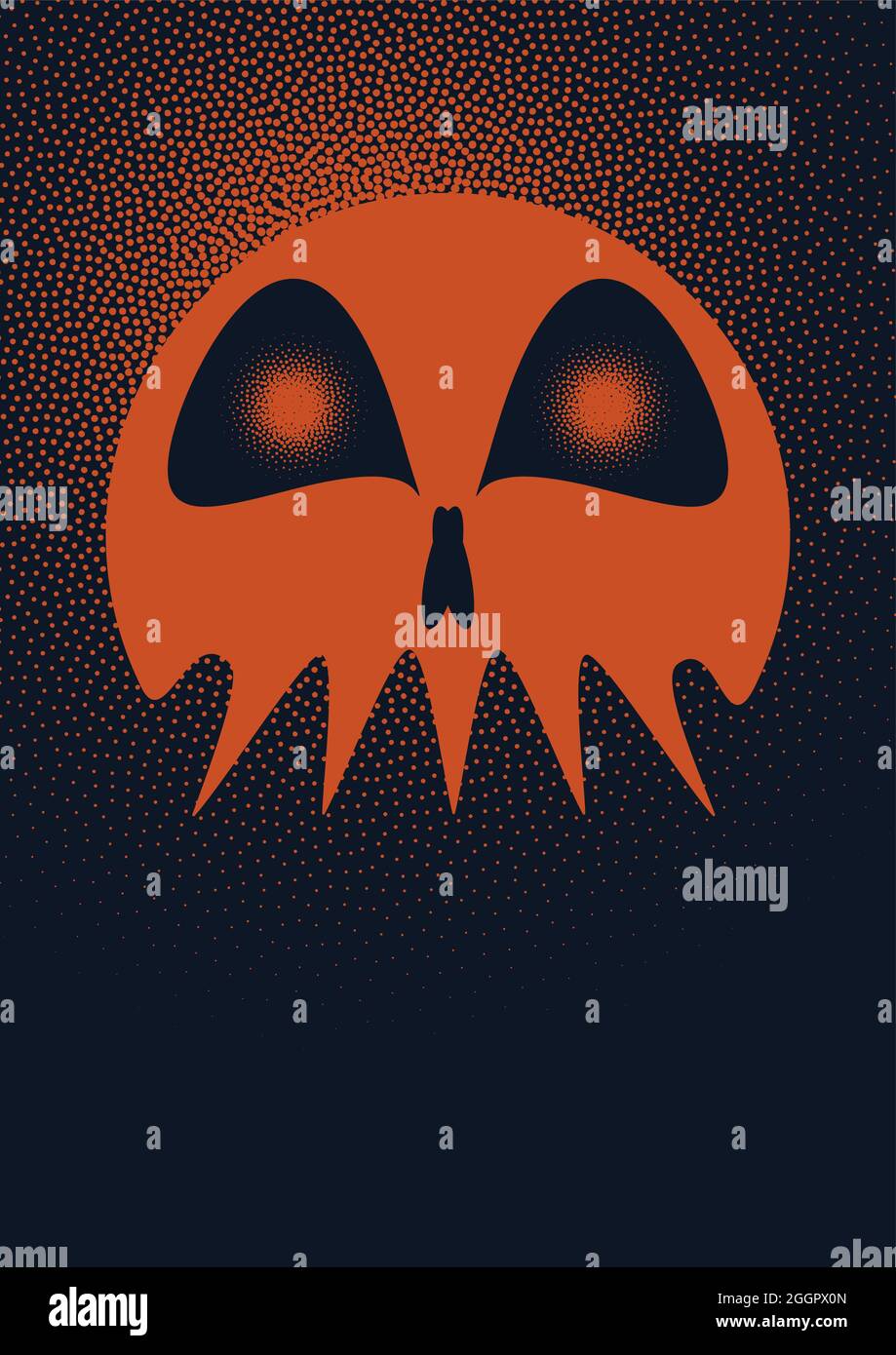 Halloween orange skull Stock Vector Image & Art - Alamy
