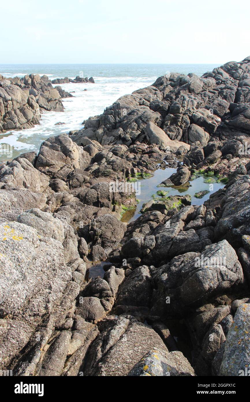 atlantic coast in brittany (france Stock Photo - Alamy