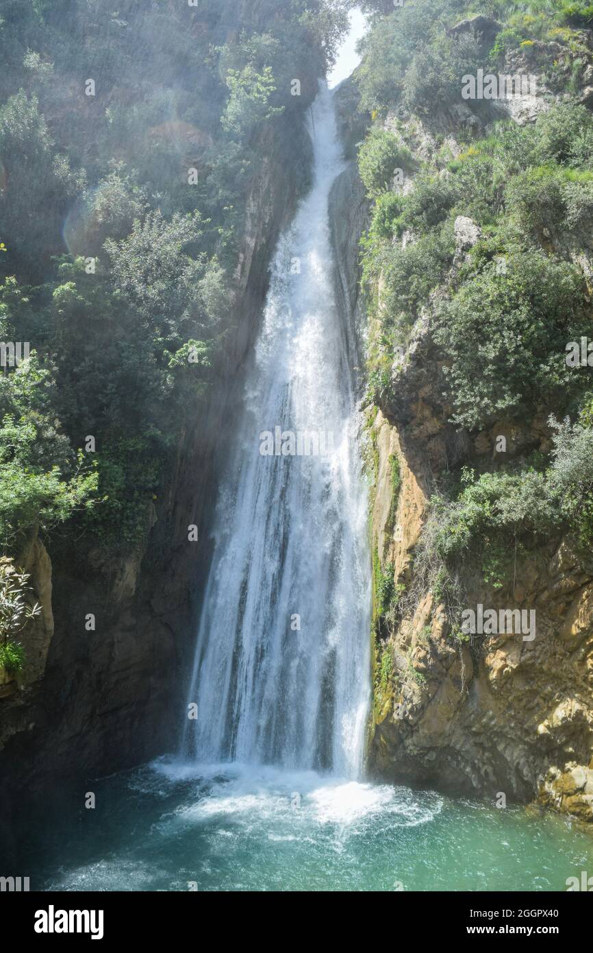 View of the waterfall of Kefrida in Bejaia, Algeria Stock Photo - Alamy