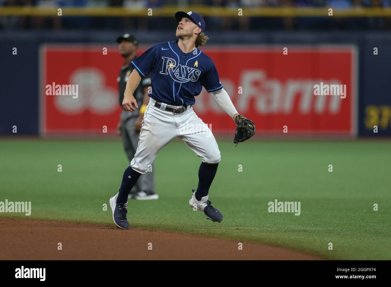 St. Petersburg, FL. USA; Tampa Bay Rays second baseman Taylor Walls ...