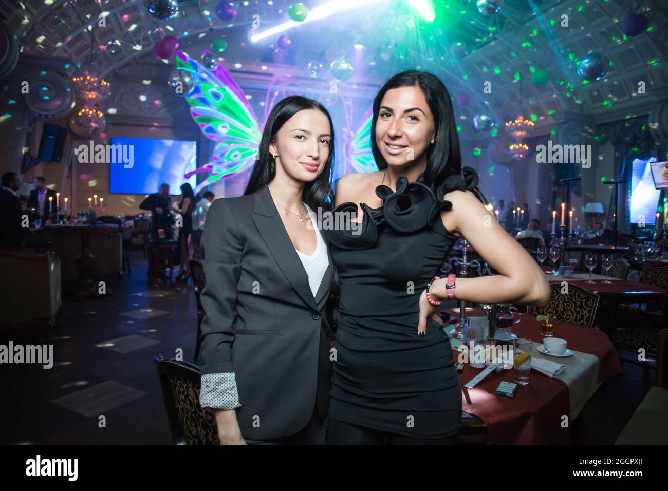 Odessa, Ukraine April 26, 2014: Ministerium night club. People dancing ...