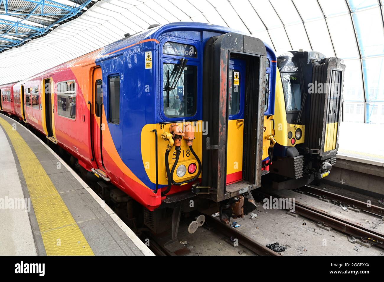 Trains at Waterloo station on 3 Sept 2021 Stock Photo - Alamy