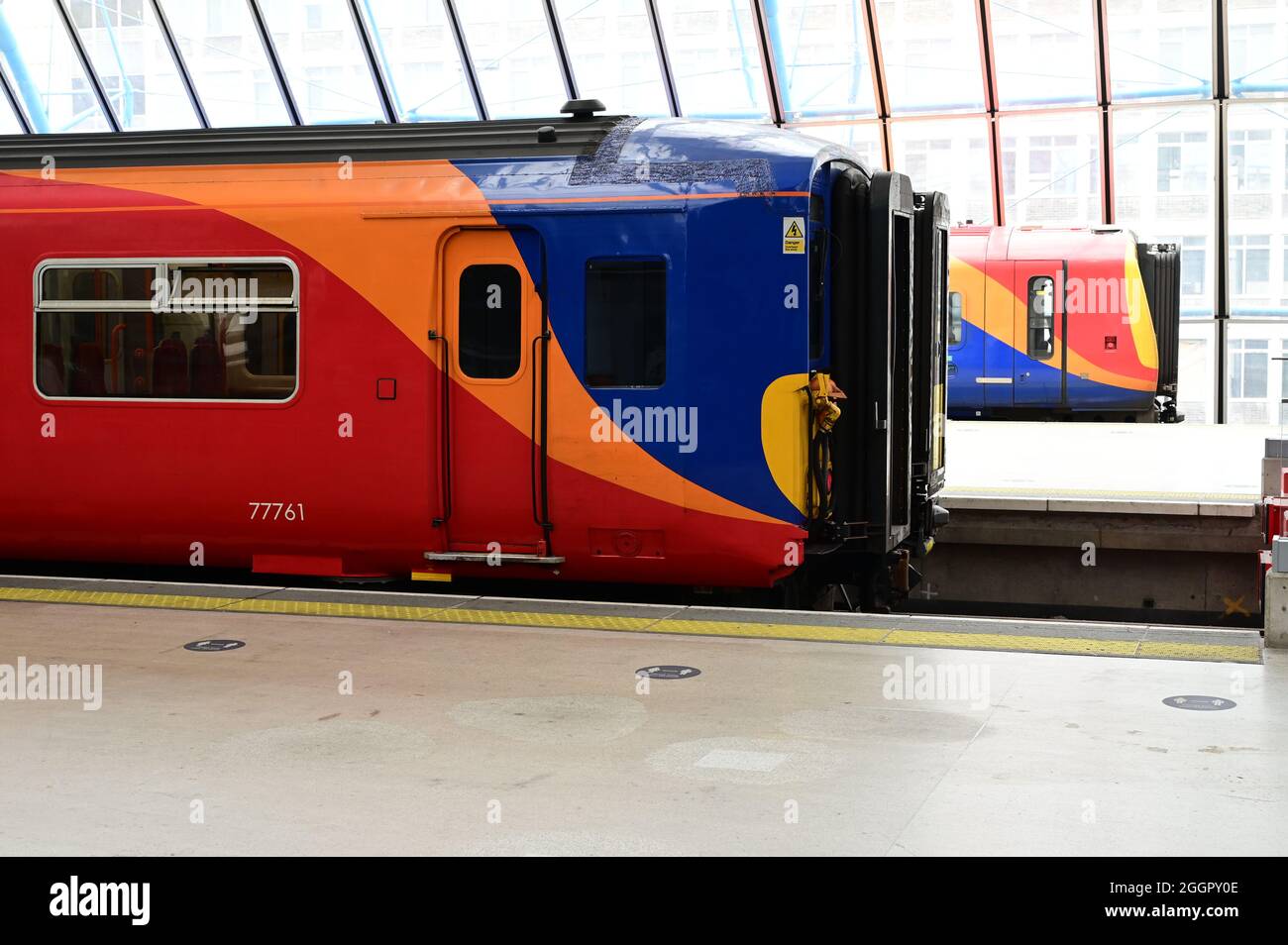 Trains at London waterloo station on 2 Sept 2021 Stock Photo - Alamy