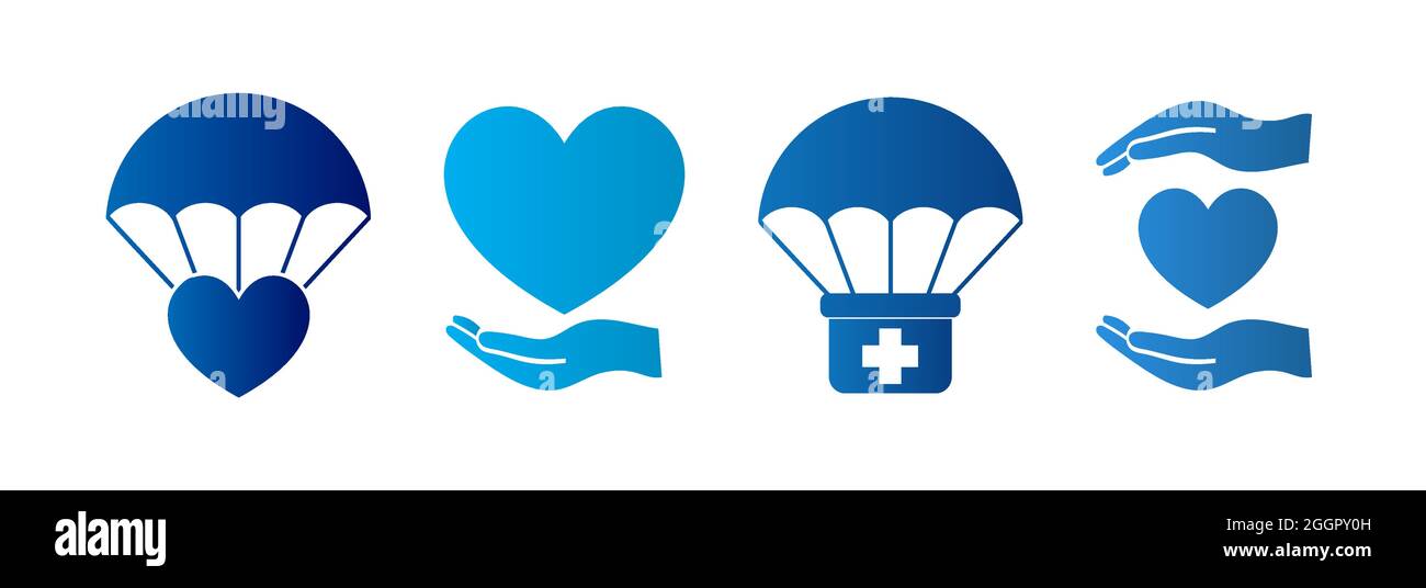 Humanitarian Aid Isolated Icon Set Stock Vector Image & Art - Alamy