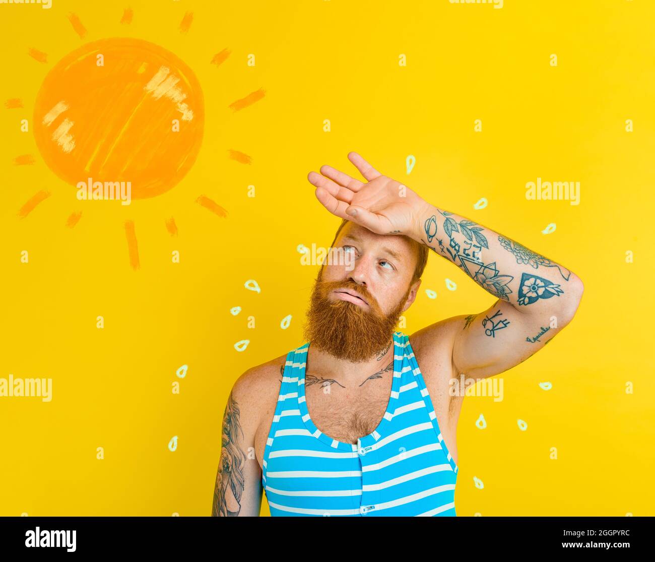 Sweating Person In Sun