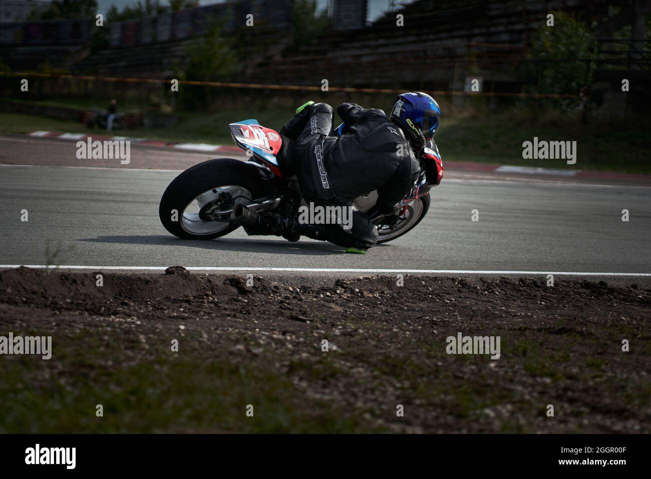 10-05-2021 Lithuania, Kaunas MotoGP rider, Motorcyclist rides at fast sport bike Stock Photo - Alamy