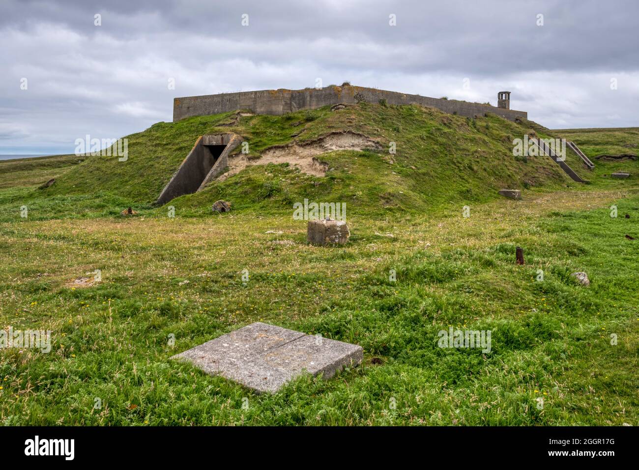 Part of the remains of the now closed RAF Skaw on the Lamba Ness ...