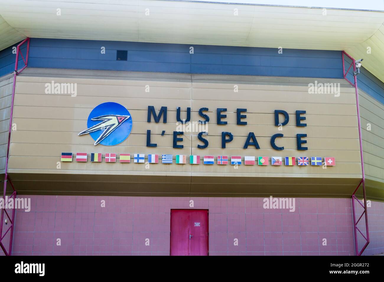 KOUROU, FRENCH GUIANA - AUGUST 4, 2015: Museum of space at Centre Spatial Guyanais (Guiana Space ...