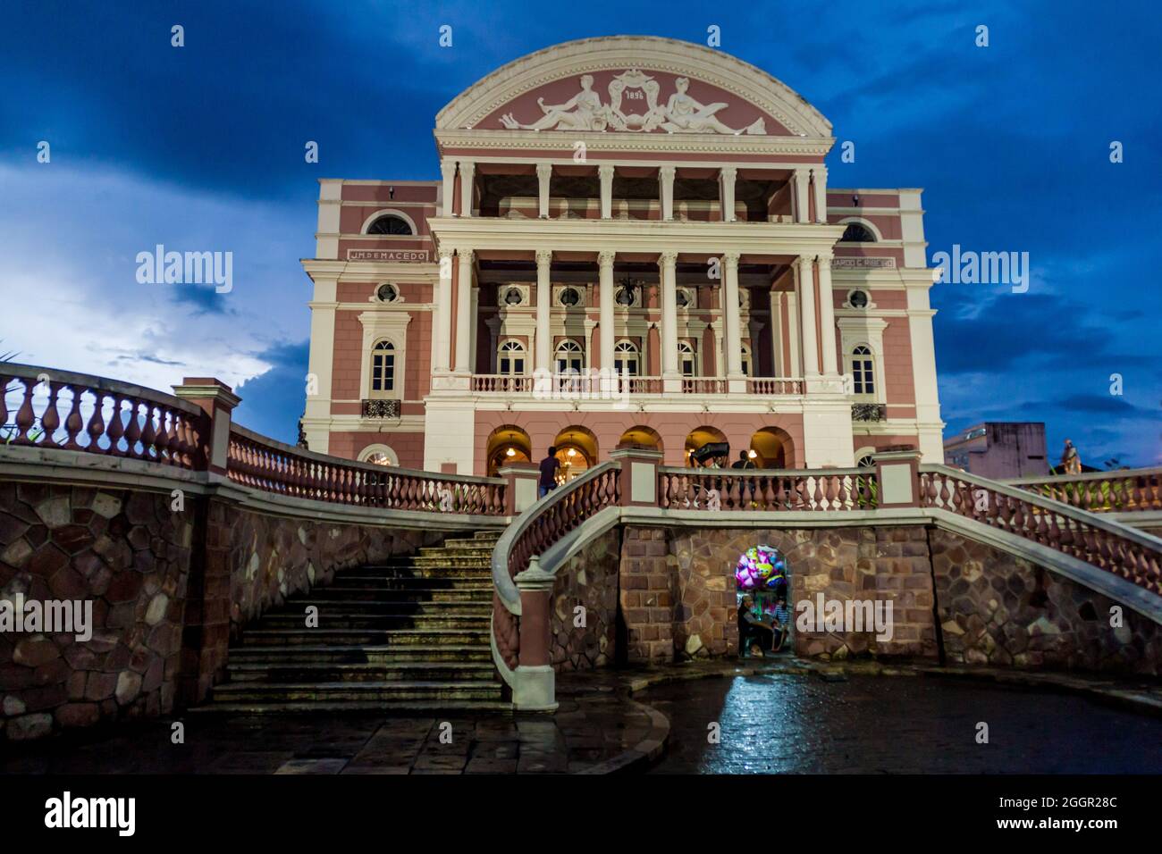 MANAUS, BRAZIL - JULY 26, 2015: Teatro Amazonas, famous theatre ...