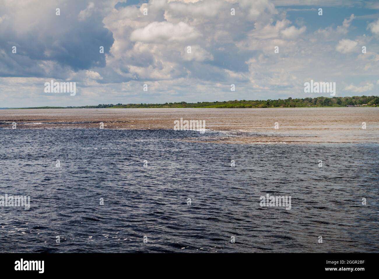 The Meeting of Waters (Encontro das Aguas) is the confluence between ...