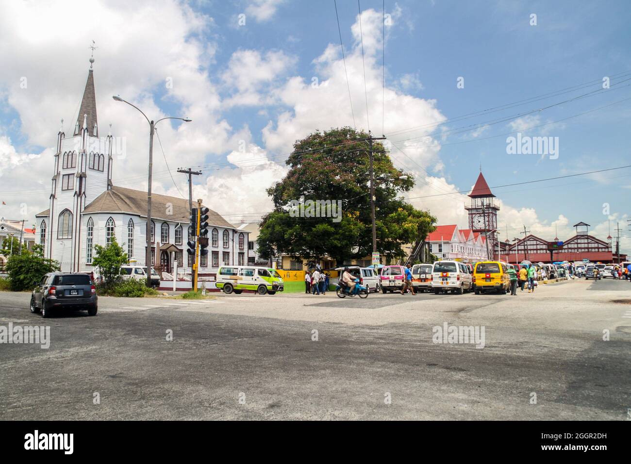 GEORGETOWN, GUYANA - AUGUST 10, 2015: Starbroek market in Georgetown ...