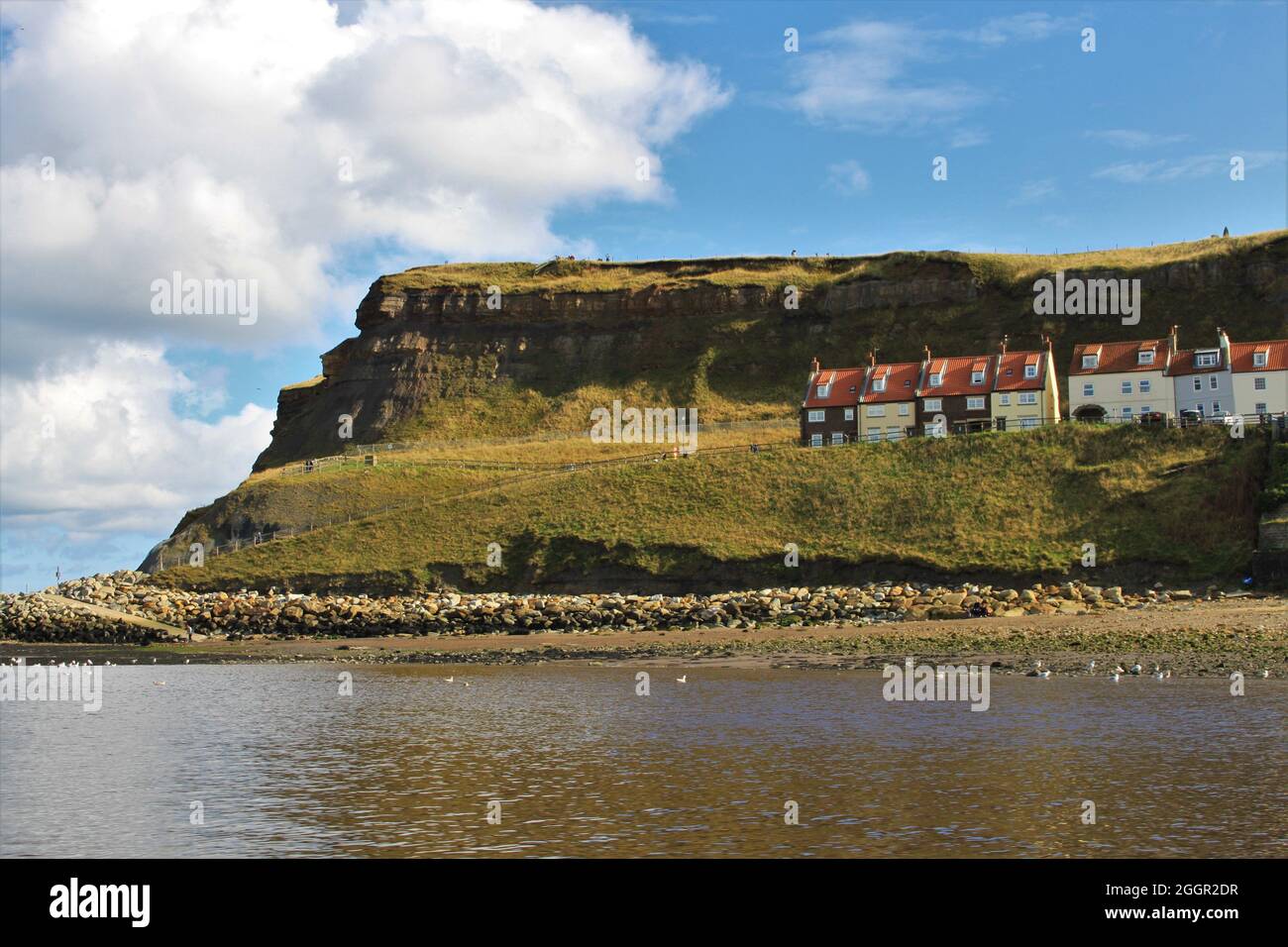 Whitby headland - Yorkshire Stock Photo - Alamy