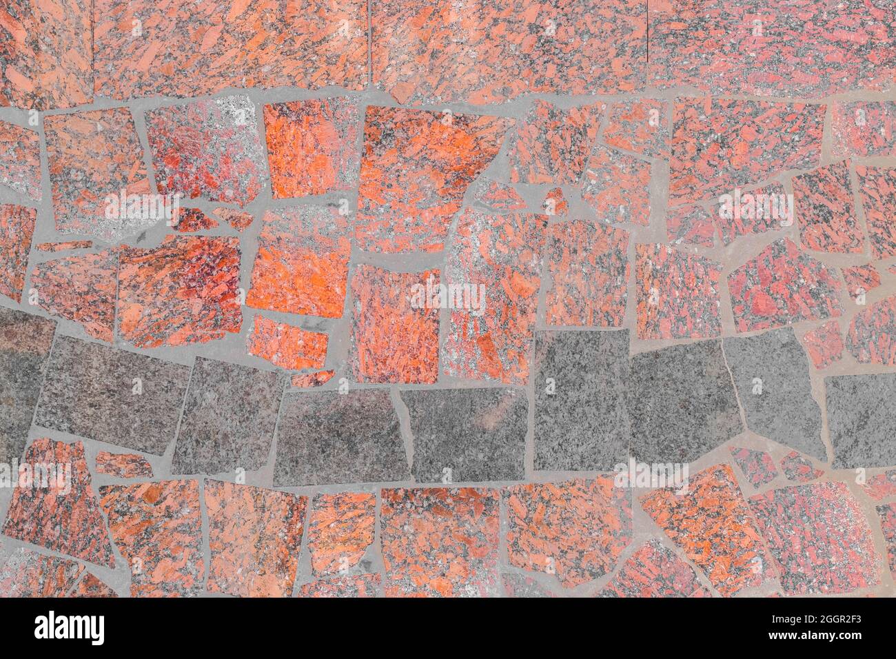 Color red and dark abstract pattern stone floor tiles background ...