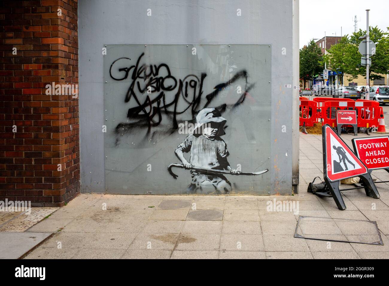 Banksy's street art in Lowestoft Suffolk August 2021 Stock Photo - Alamy