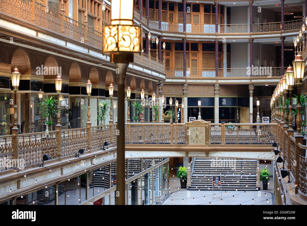 Interior view of the Arcade a Victorian era shopping malls nowadays the ...