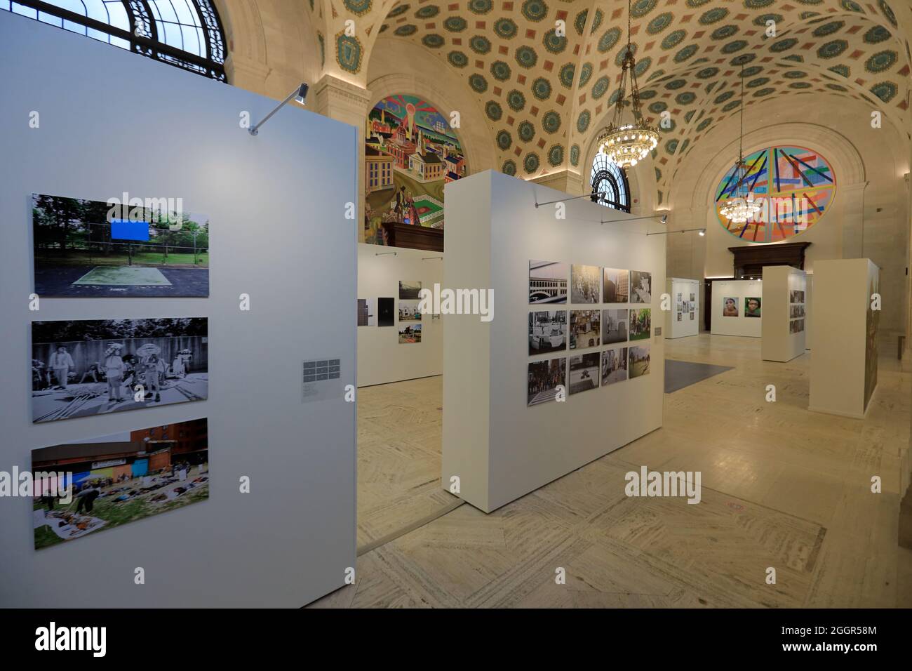 Photography exhibition inside of Main Library of Cleveland Public ...
