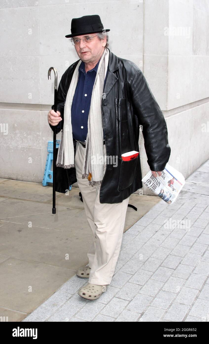 London. UK. Sylvester McCoy outside BBC Radio 1, London. 2nd October ...