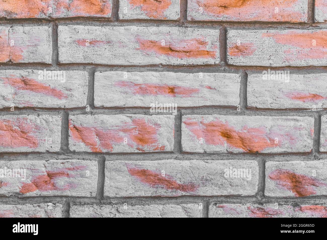Color paint abstract design pattern on brick wall texture background ...
