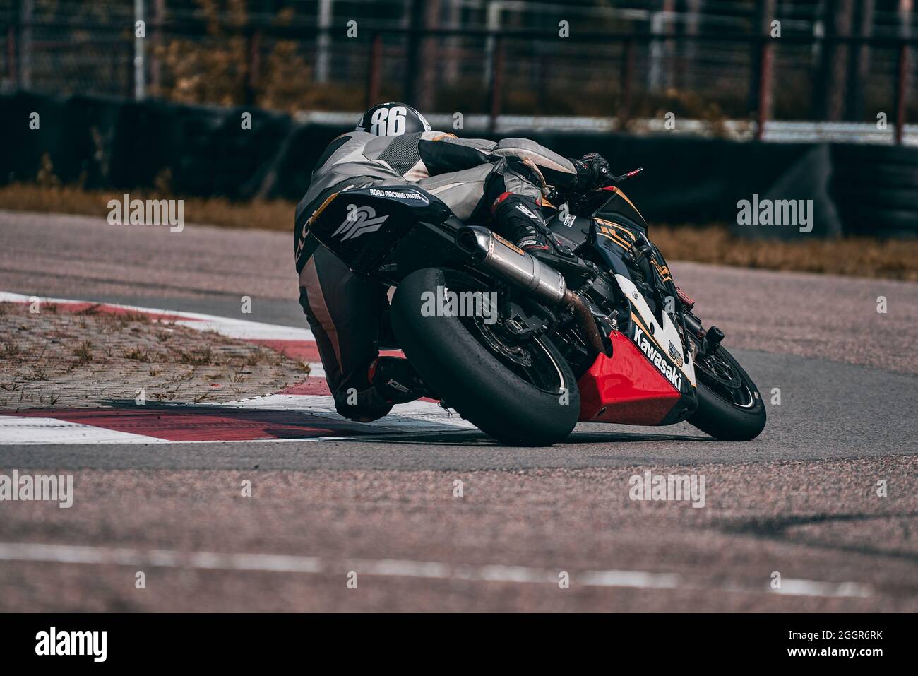 10-05-2021 Lithuania, Kaunas MotoGP rider, Motorcyclist rides at fast sport bike Stock Photo - Alamy