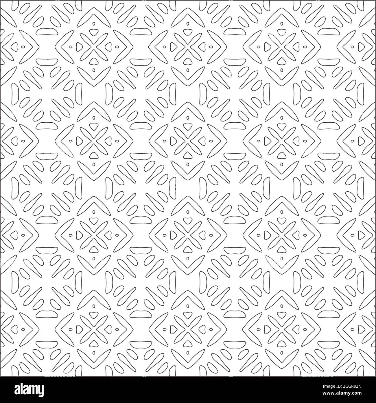 Vector pattern with symmetrical elements . Repeating geometric tiles ...