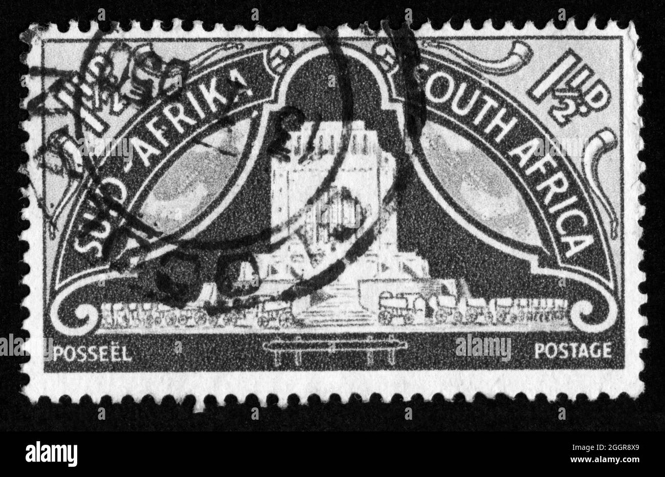 South africa stamp Black and White Stock Photos & Images - Alamy