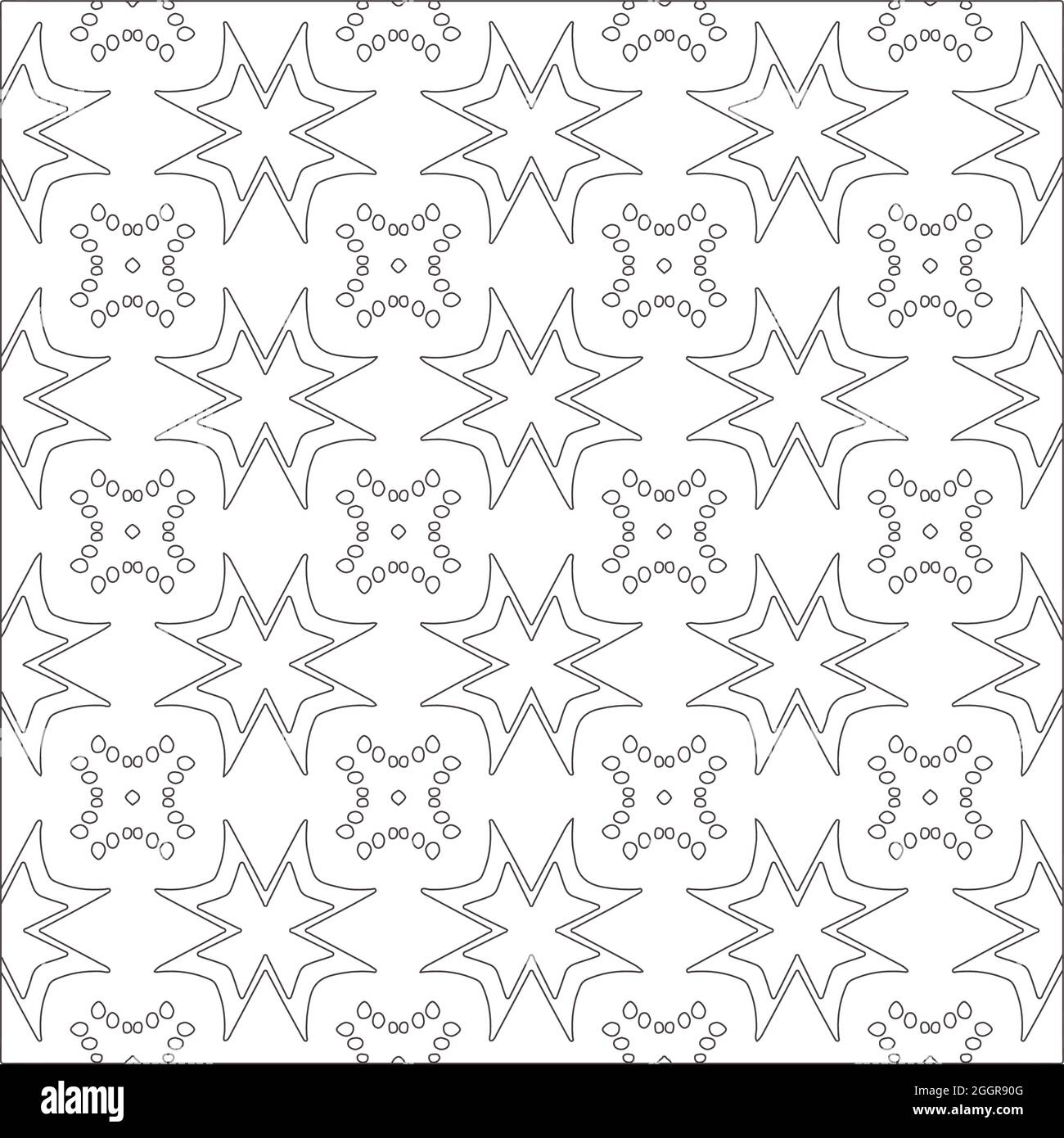 Vector pattern with symmetrical elements . Repeating geometric tiles ...