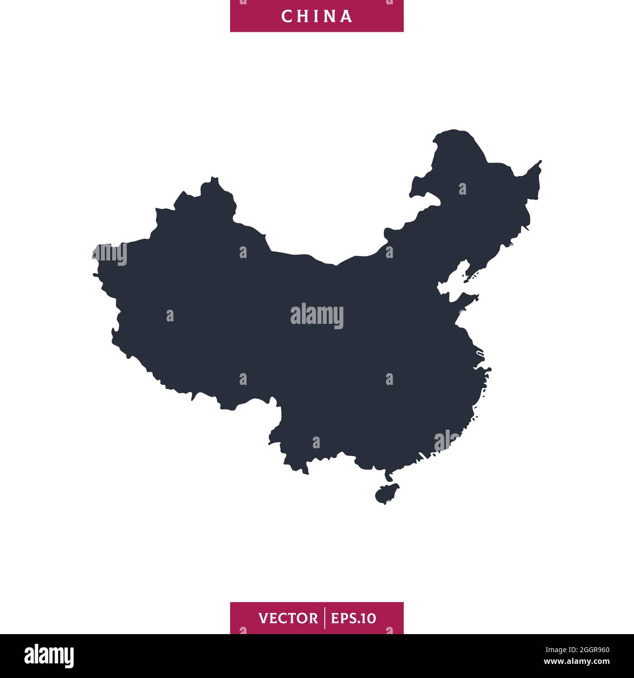 China map template hi-res stock photography and images - Alamy