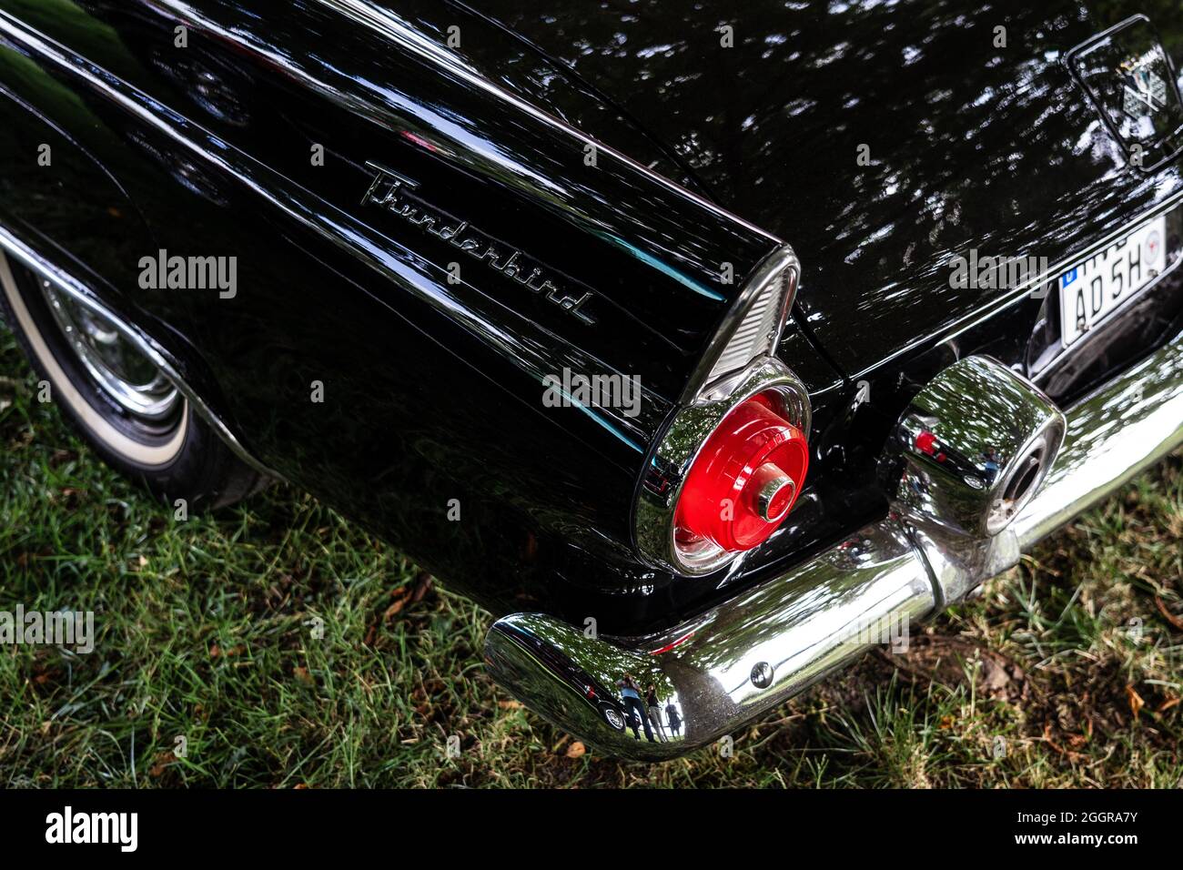 The fragment of personal luxury car Ford Thunderbird (first generation ...