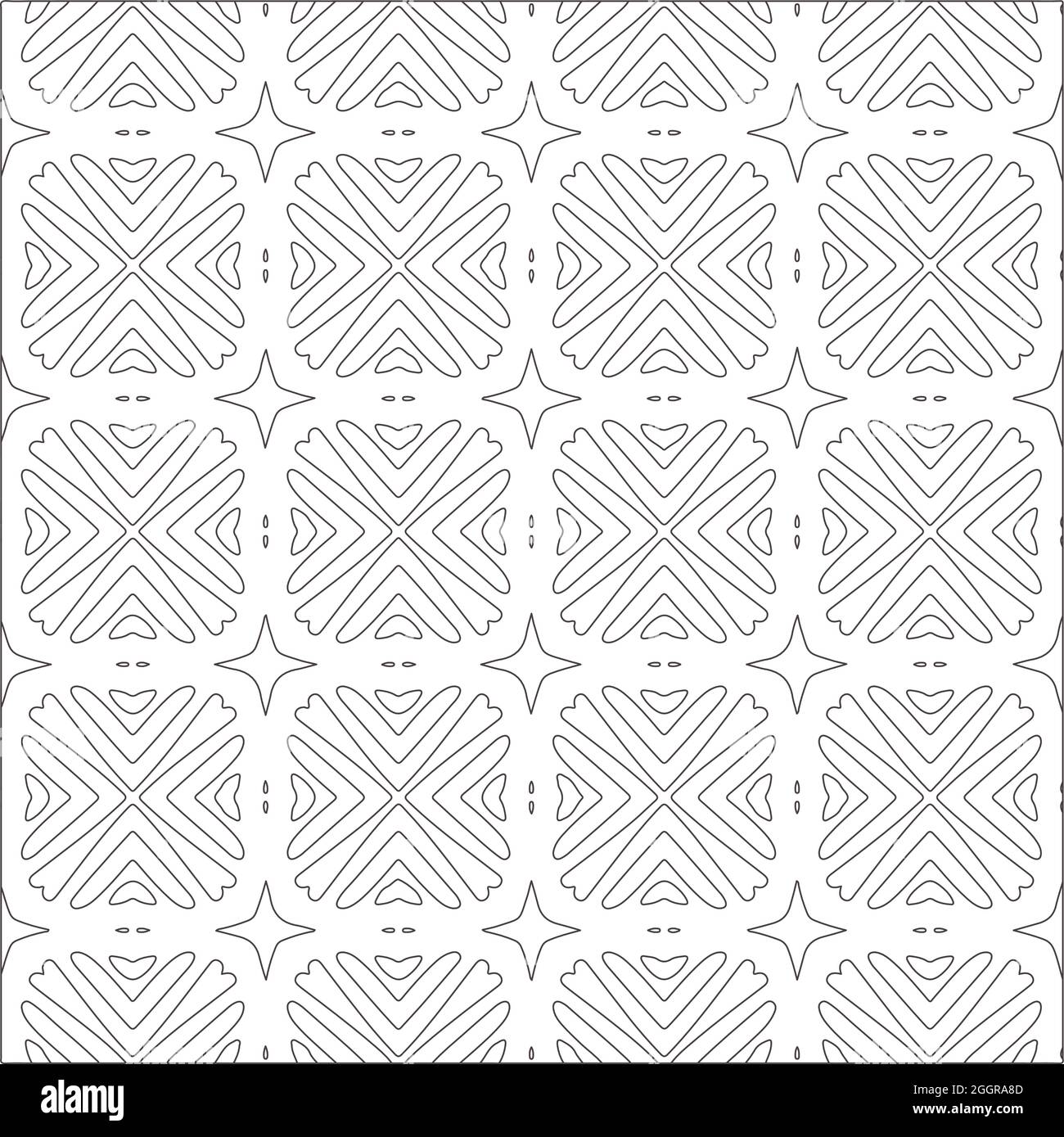 Vector pattern with symmetrical elements . Repeating geometric tiles ...