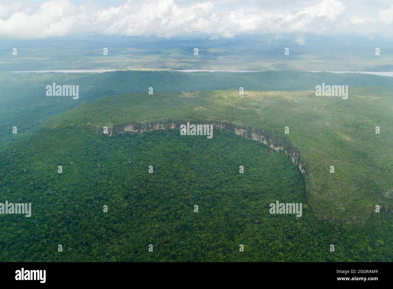 Aerial view of tepui (table mountain) in Venezuela Stock Photo - Alamy