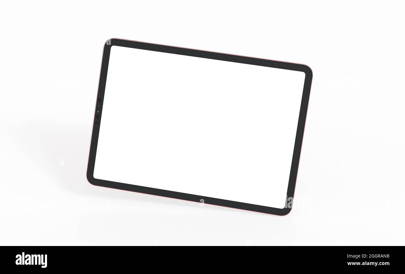 Tablet, isolated on 3d background white iPad tablet pc Stock Photo - Alamy