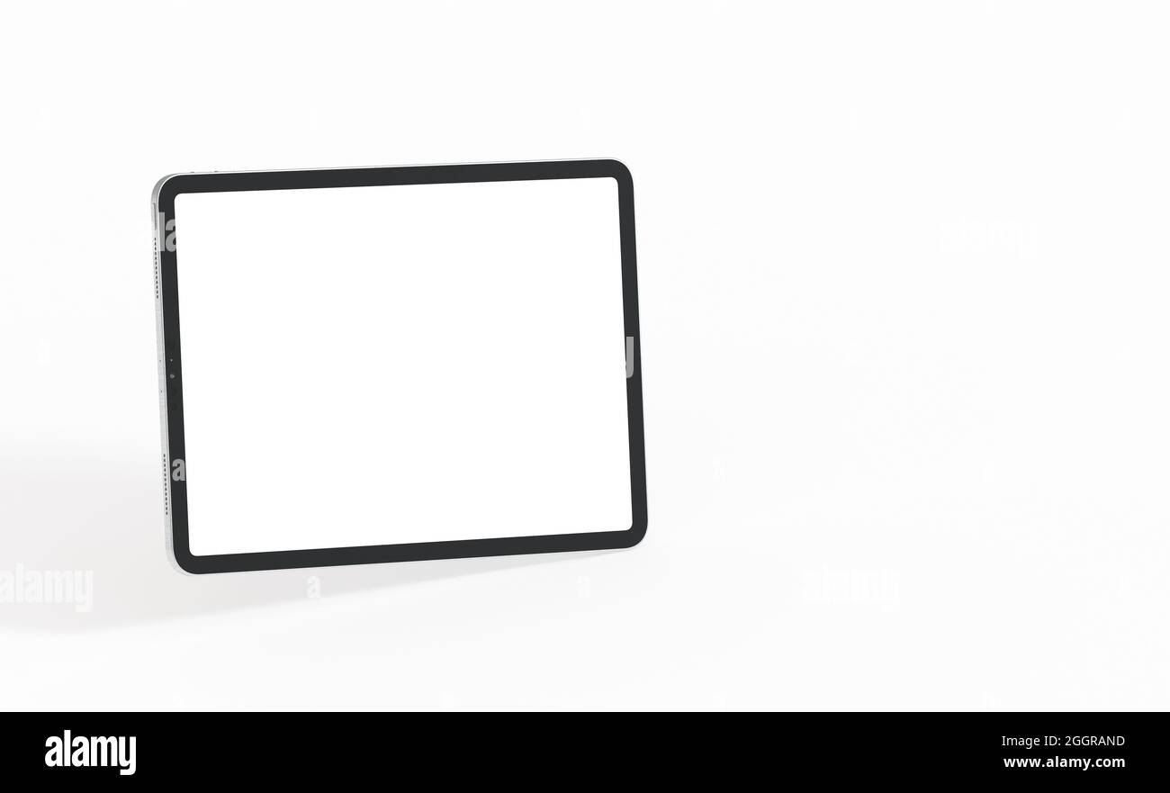 Tablet, isolated on 3d background white ipad tablet pc Stock Photo - Alamy