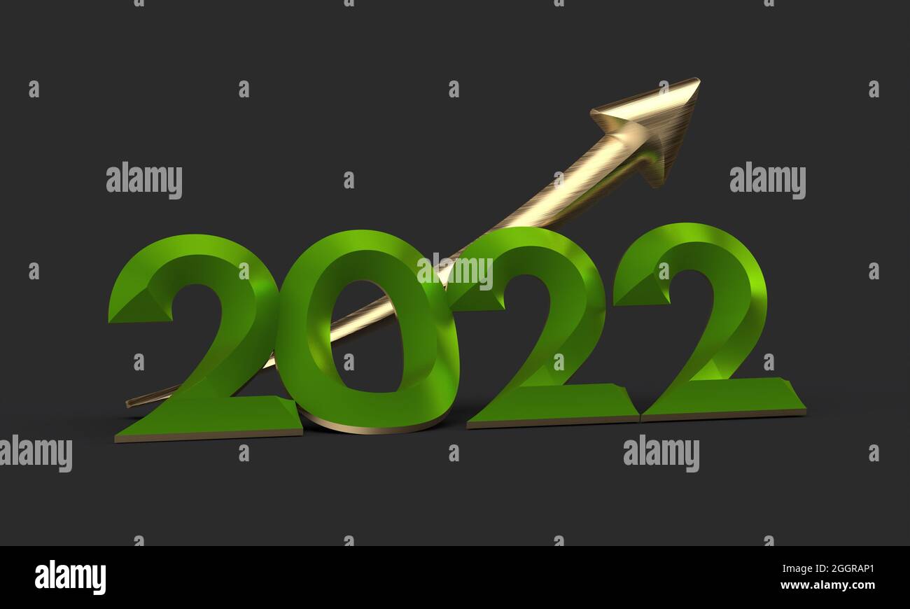 Year 2022 concept 3d isolated Stock Photo - Alamy